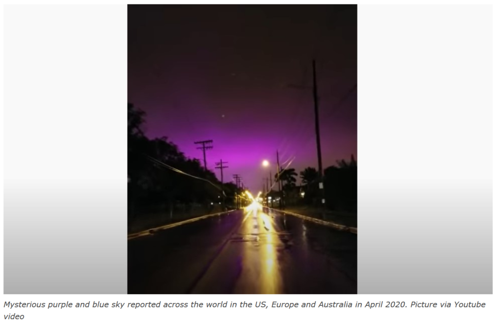 Strange Lights Glowing in the Night Sky Baffle Skywatchers Worldwide ...