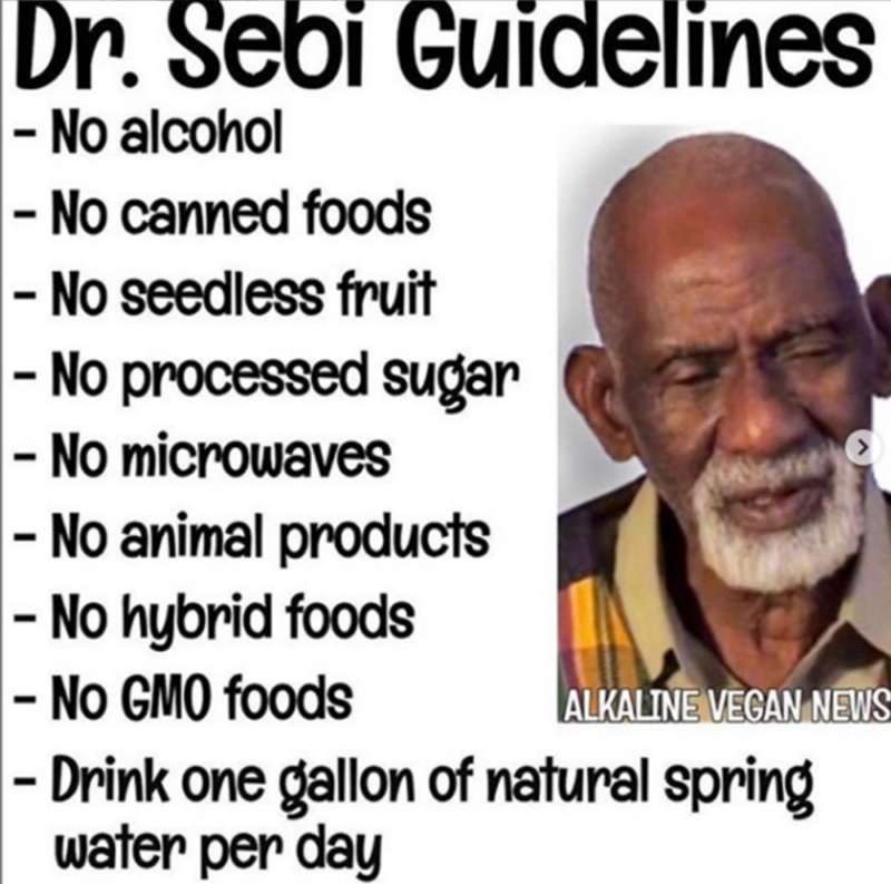 Dr. Sebi Condensed Guidelines | Proverbs 23:3 | Hebrew Israelite ...